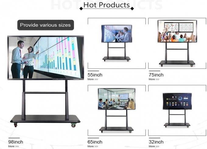 Classroom Interactive Screens For Education 86 Inch Large LED Infrared ...